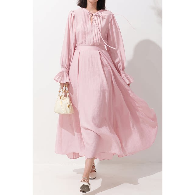 Mei Fei Halway Skirt Long Skirt 2024 Spring / Summer New Pink Princess ...