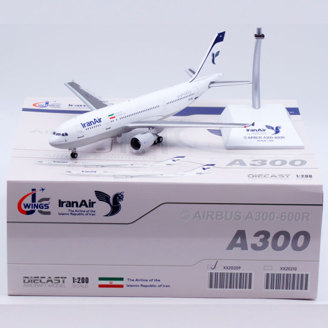 Jcwings1/200 alloy aircraft model Iran Air Airbus A300-600REP-IBA