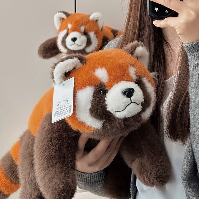 Papa Red Panda Doll Plush Toy Fox Doll Girl Sleeping Pillow Doll ...