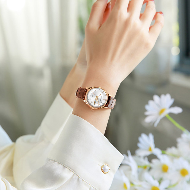 Rossini watch female student quartz watch brand genuine retro simple ...