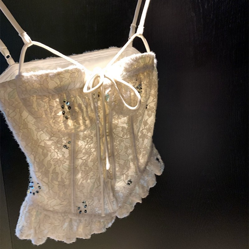 Gardenia Jasmine Green Pure Lust Milk Fufu Suspension Strap Top Heavy ...