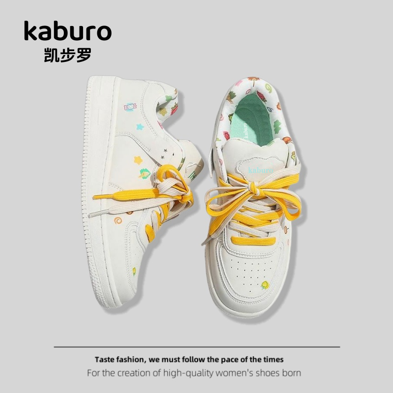 Kaburo Kaibu Sneakers 2025 New Summer Breathable Student Sports White ...