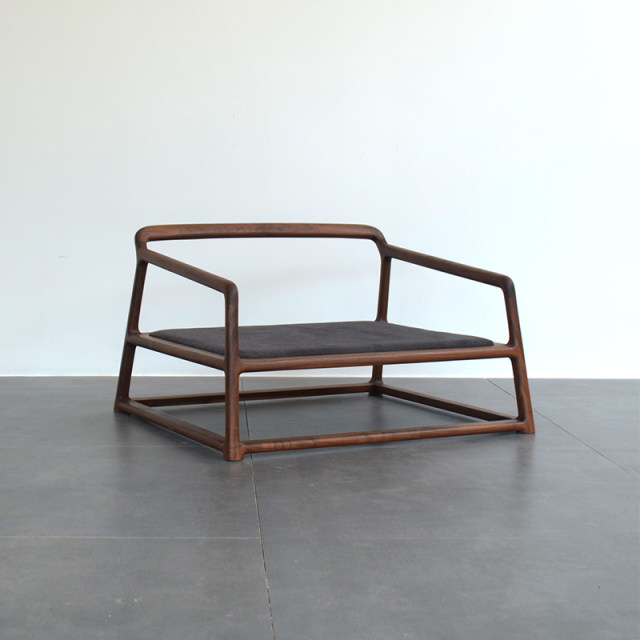 Qing Zhu's new Chinese meditation chair black walnuts Zen -righteous ...