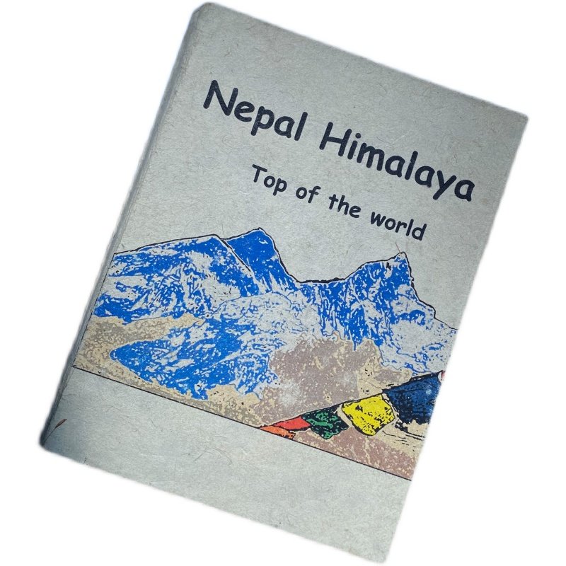 Handmade Paper Notebook - Nepal Himalayan Scenery