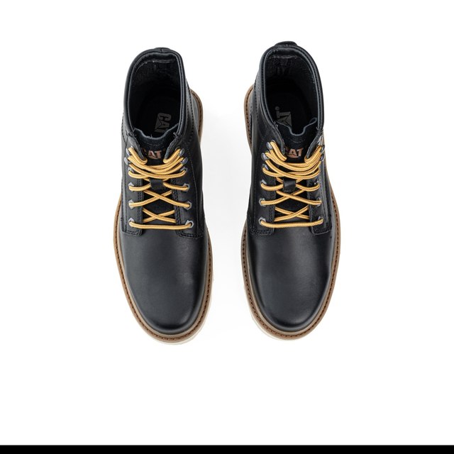 CAT Carter black lace-up men's work boots Martin boots counter cabinet ...