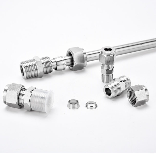 304 stainless steel straight-through terminal 316 double ferrule ZG ...