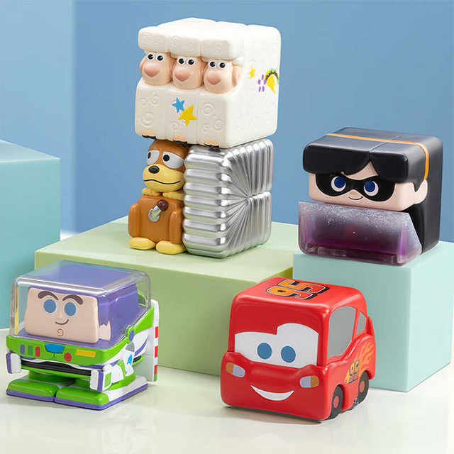 POPMART Disney Pixar POPCUBE-1-2-3 series blind box figures birthday gifts