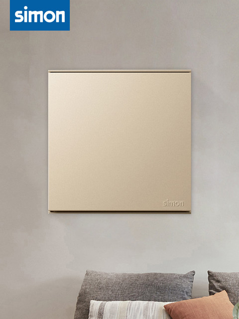 Simon E6 series switch socket gold one-open five-hole 86 type USB panel ...