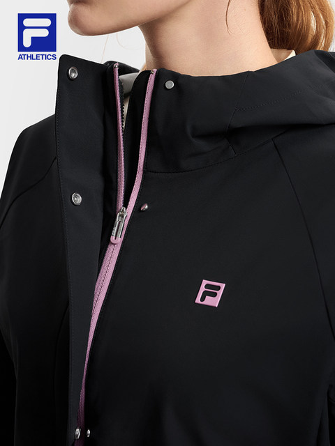 FILA official women's top two-piece set 2025 spring new fitness sports ...