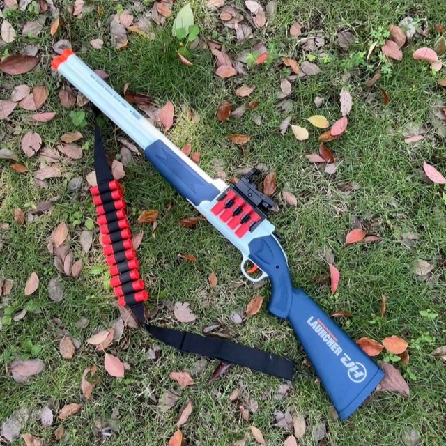 S686 shotgun trolley double tube Laifula bolt shell casting soft shotgun 1014 shotgun model ...