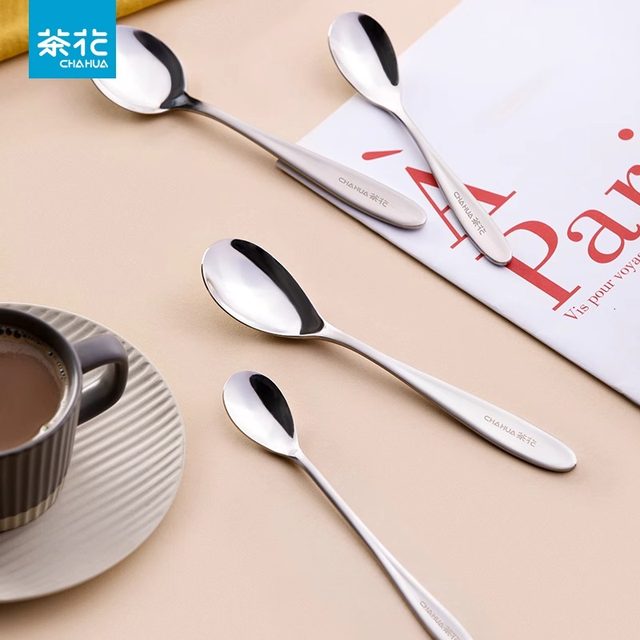 Camellia thickened stainless steel spoon fruit spoon watermelon spoon ...