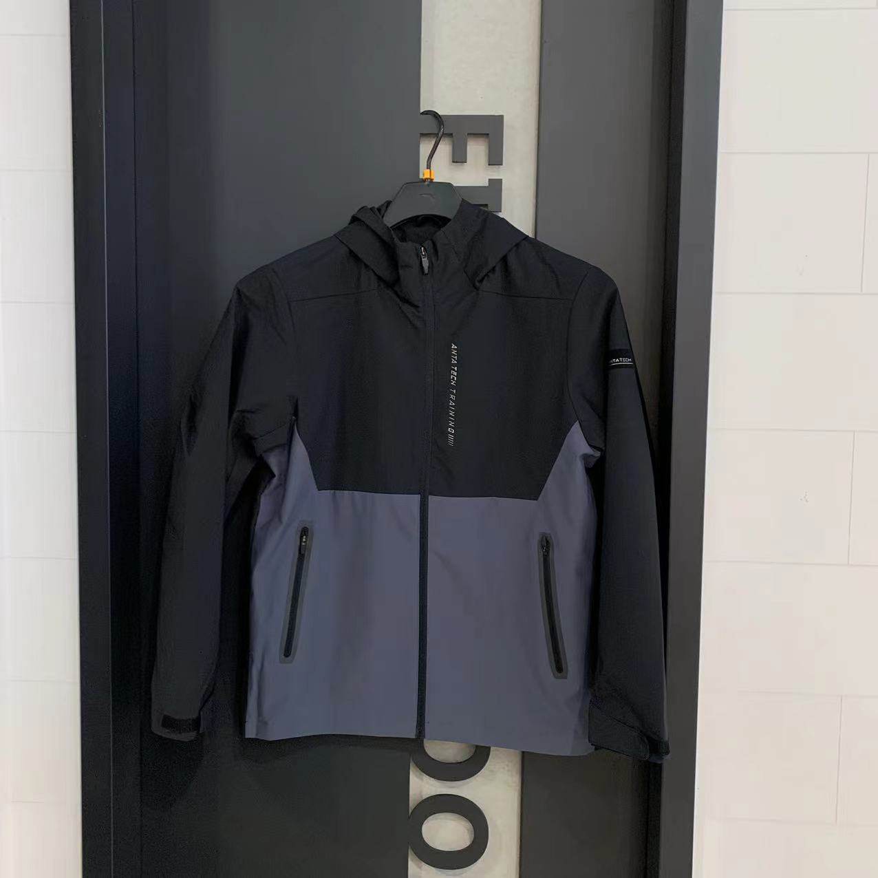 Anta sports jacket men's spring and autumn new hooded woven stand ...