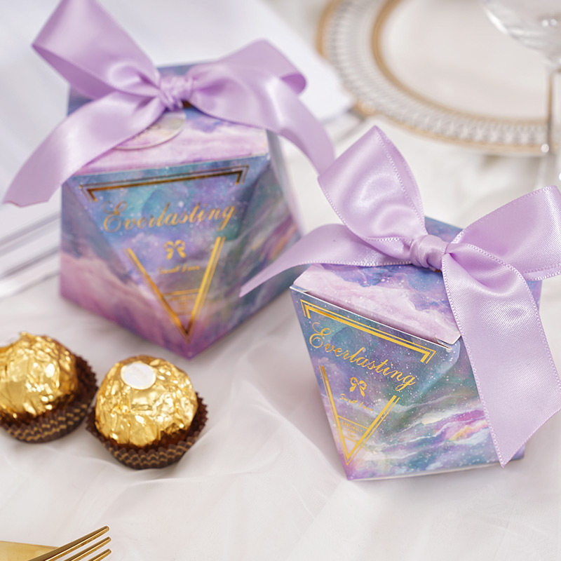 Starry Sky Wedding Candy Boxes - Korean Style Gift Boxes