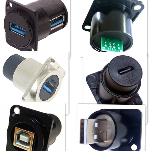 Panneau usb de type d, connecteur étanche pratt fixe | Vilien ...