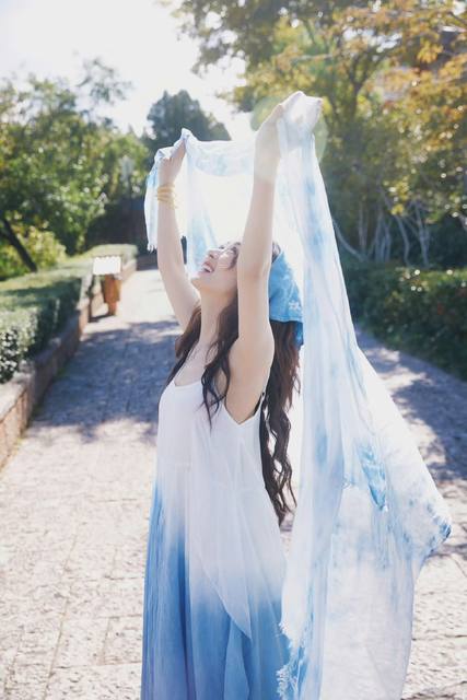 Yiche Zhao Liying's tie-dyed herbal dyed handmade plant-dyed elegant ...