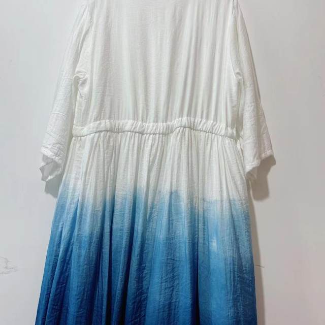 Yiche tie-dye original design handmade plant blue dyeing artistic ...