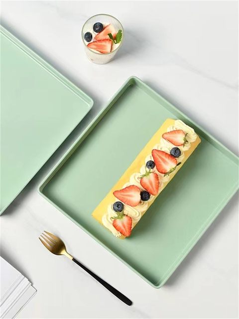 2828 square baking tray cake roll towel roll snowflake crisp nougat ...