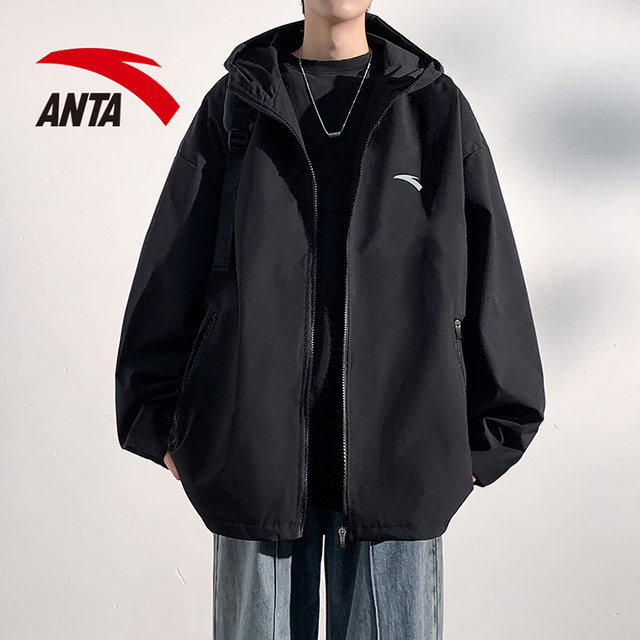 Anta Outwear Men Winter Fleece-lined Official Flagship Loose American ...