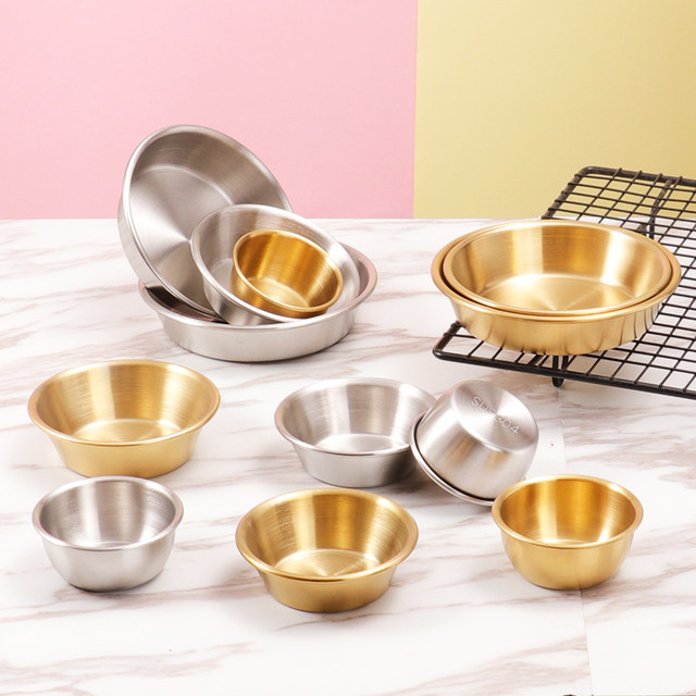 304 stainless steel small plate Korean barbecue shop sauce disc hotpot ...