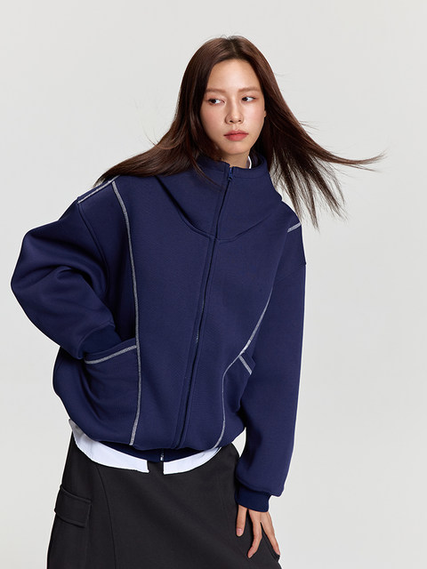 Rappeye tide brand American heavy 500G hooded zipper cardigan jacket ...