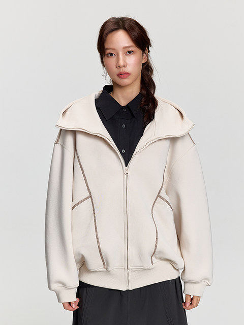 Rappeye tide brand American heavy 500G hooded zipper cardigan jacket ...