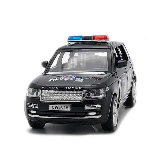 Alloy car model battery 1:32 Land Rover Range Rover Hong Kong police ...