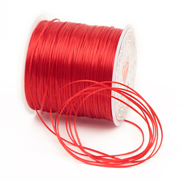 Flat wearing bracelet elastic beading line Buddha bead hand string ...