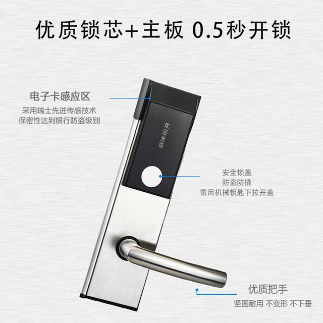 Hotel induction card lock guest room lock hotel inn door lock B&B IC ...