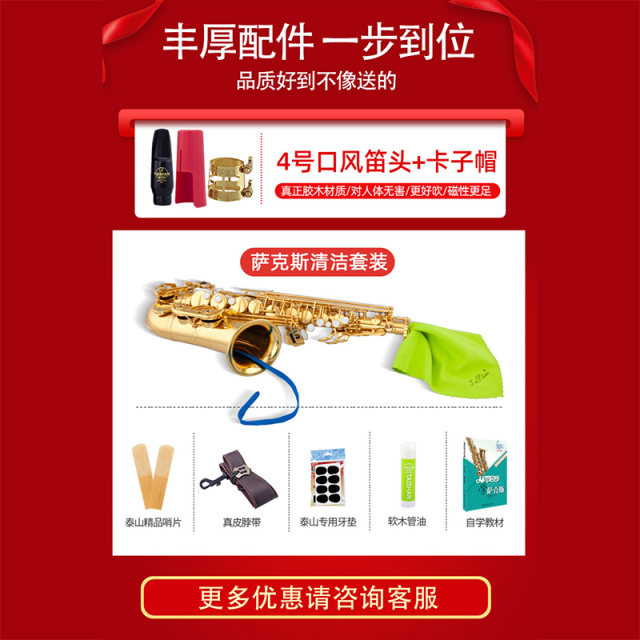 Taishan e-flat alto saxophone TSAS-5000 saxophone instrument adult ...