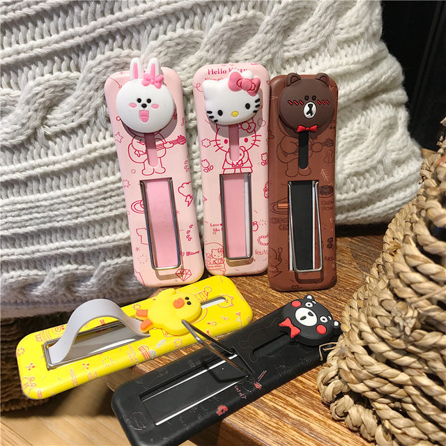 Apple mobile phone desktop back shell stand cute cartoon table creative ...