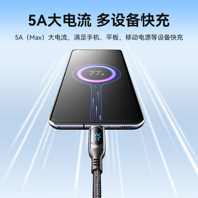 Wei Xun double-headed Type-C male-to-male smart digital display data ...