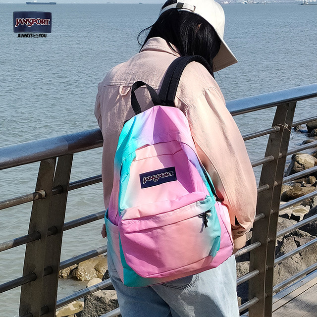 Jansport flagship store summer ice cream gradient backpack fashion ...