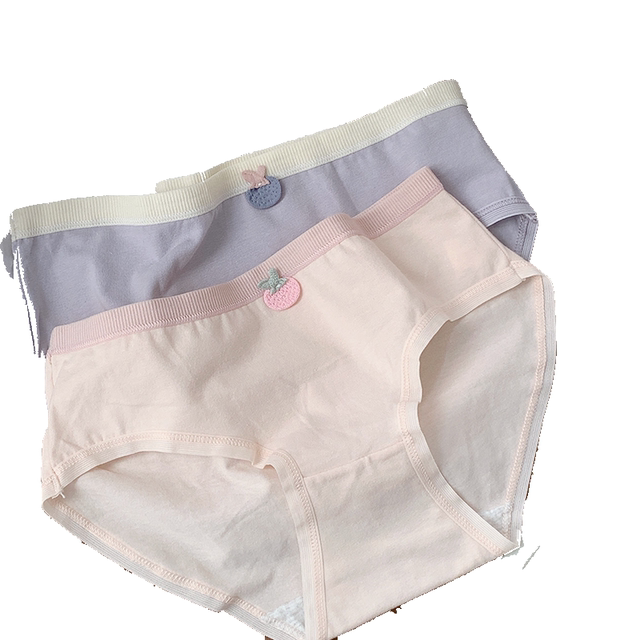 Take a bite of strawberry @ 5 pieces of underwear pure cotton girl ...