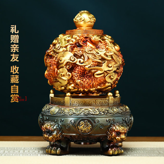 Nine-turn Universe Dragon Cauldron Ornament to Bring Wealth to Living ...