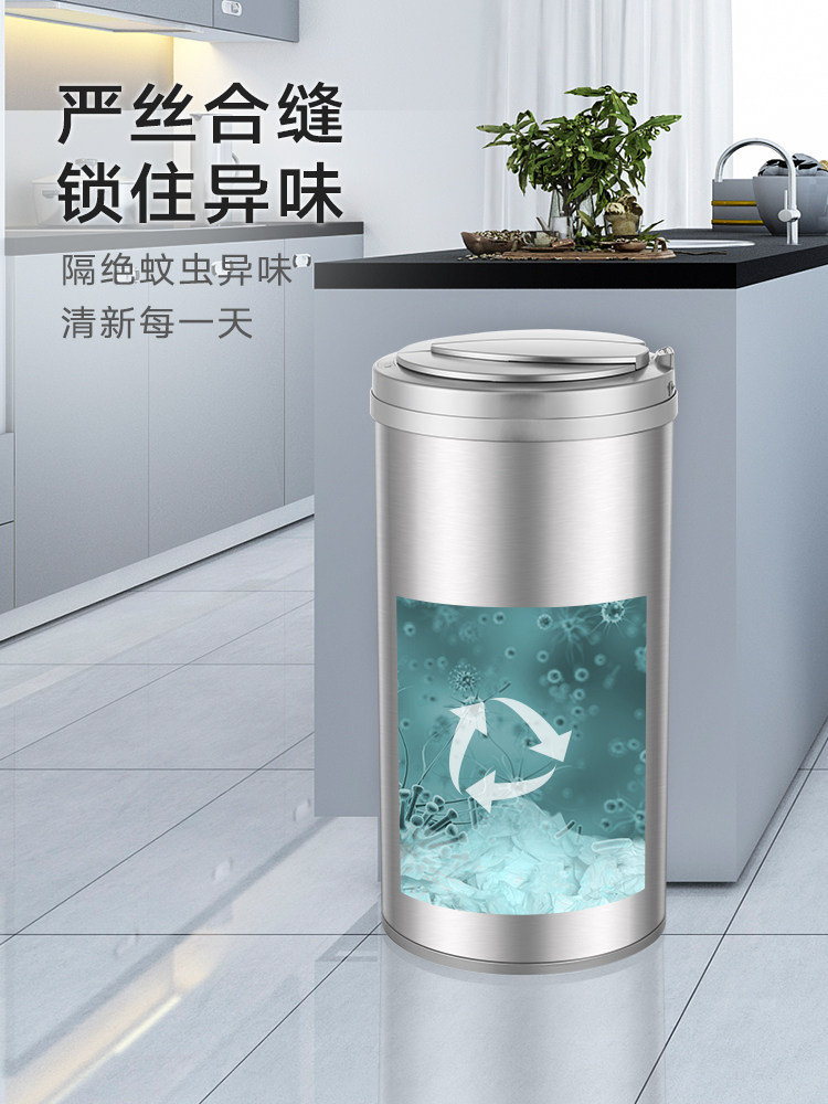 Thùng rác cảm ứng thép không gỉ Nst - Dung tích lớn