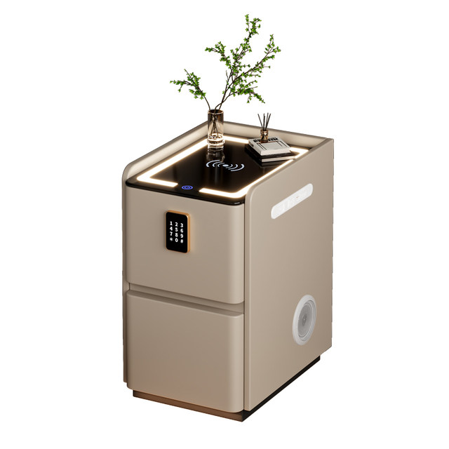 Intelligent bedside table modern simple multi -function -free ...