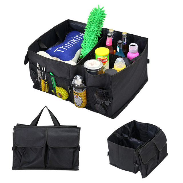 Car trunk storage box, car multifunctional folding storage box, car ...