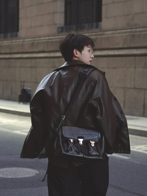 ELI retro lapel simple design casual slack commuter men and women ...