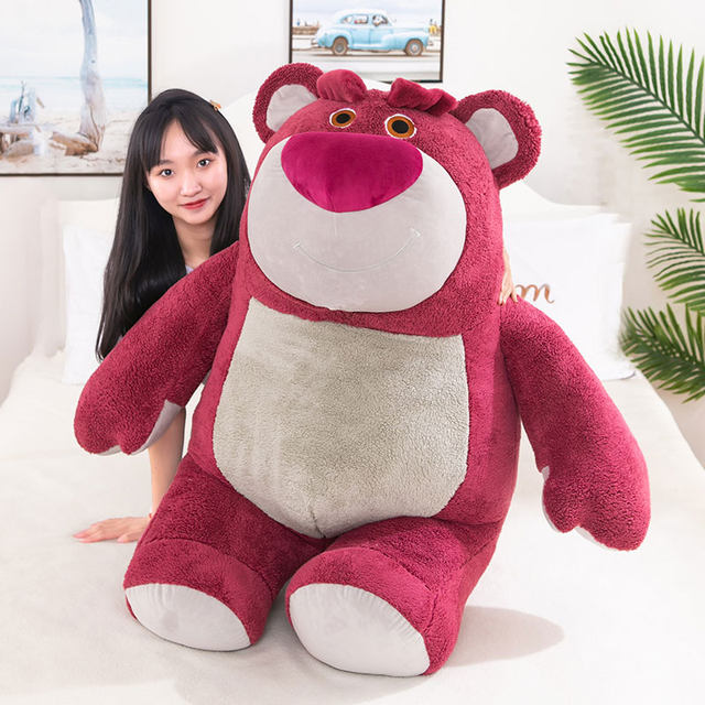 Strawberry Bear Doll Extra Large Doll Plush Toy Oversized Pillow ...