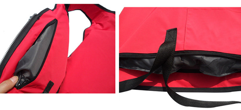 Adult Life Jacket Fishing Vest with Large Buoyancy and Cross Belt