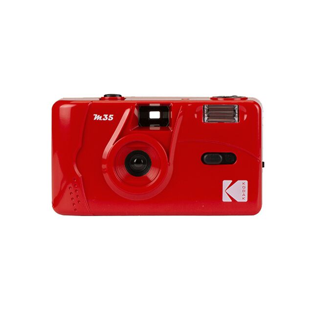 Life's dense seam red Kodak m35 film camera retro 135 point-and-shoot ...