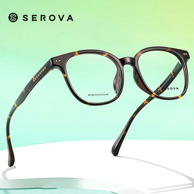 Swarovski ultra-light tortoise shell square frame myopia glasses for ...
