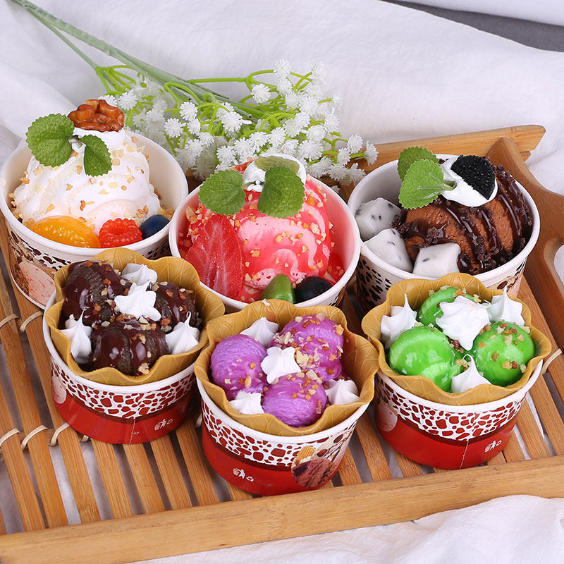 Simulation Haagen-Dazs Ice Cream Model Sundae Cone Fruit Chocolate Food ...