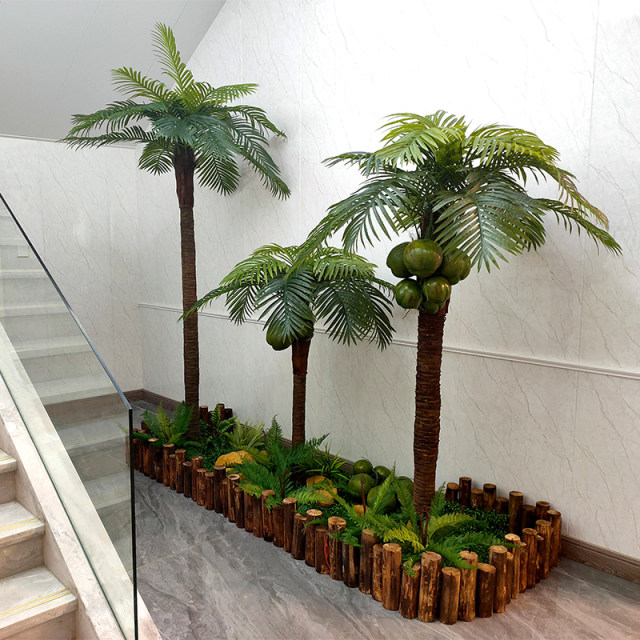 Simulated coconut tree, fake coconut tree, tropical Hainan style ...