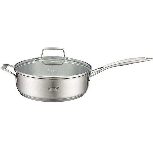 German 304 deep frying pan household small frying pan 24cm single ...