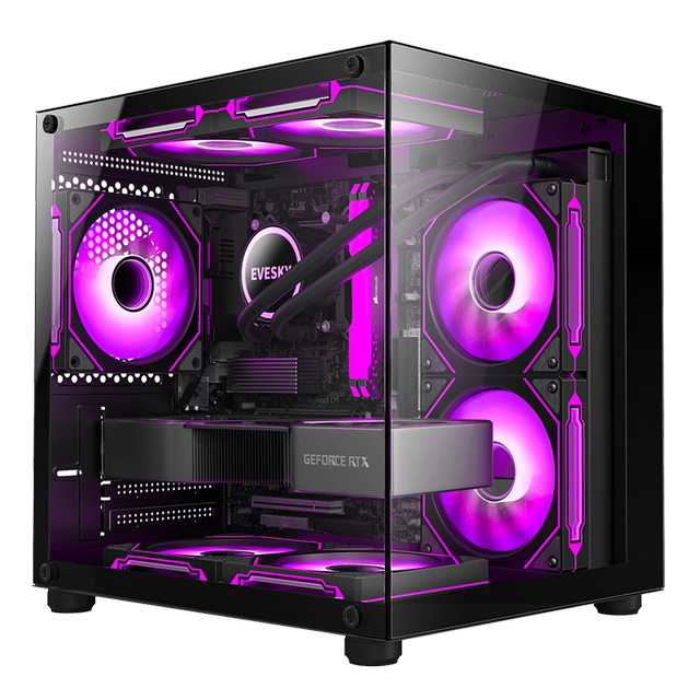 EVESKY sea view room MINI computer case desktop host m-atx white side ...