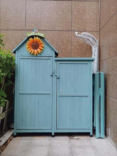 Outdoor storage cabinet waterproof sunscreen storage, open heavenly ...