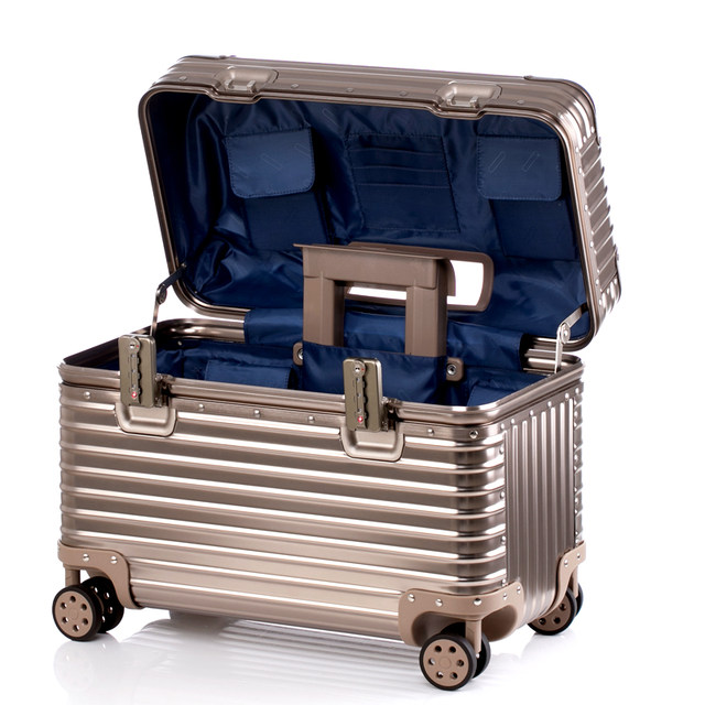 All-aluminum magnesium alloy box photography trolley case captain ...