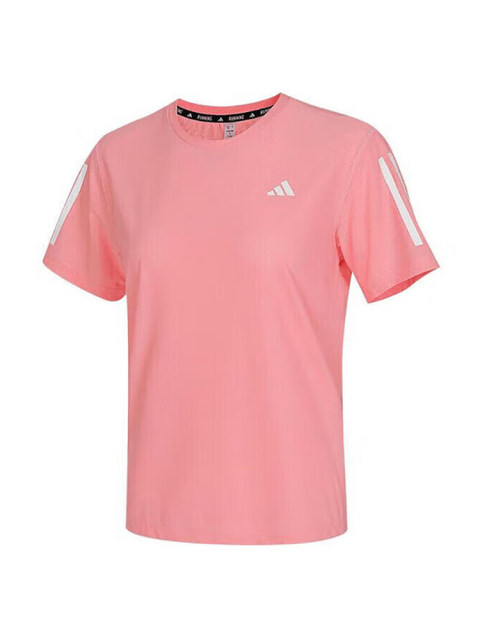 Adidas official website women's running sports casual short-sleeved T ...