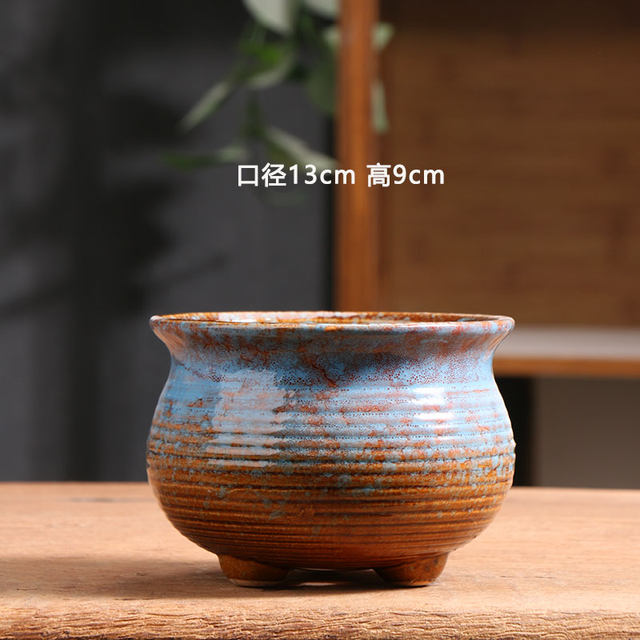 Group of succulent flowerpots ceramic household coarse pottery ...